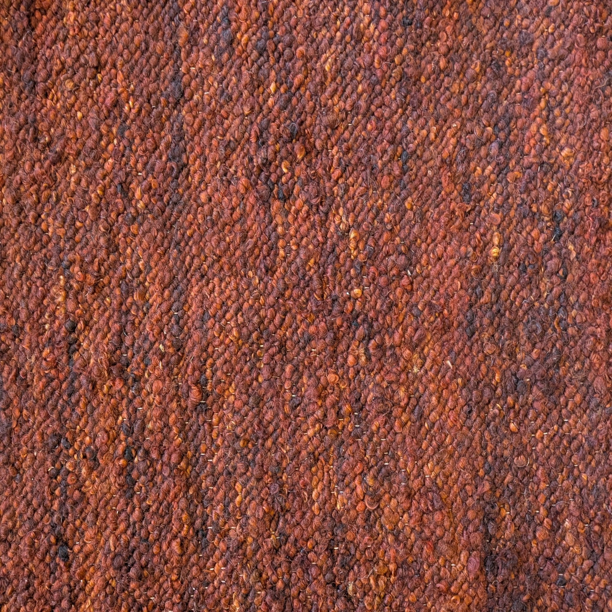 Raw Landscape Mohair Rug | Rust by Frances VH | Obakki
